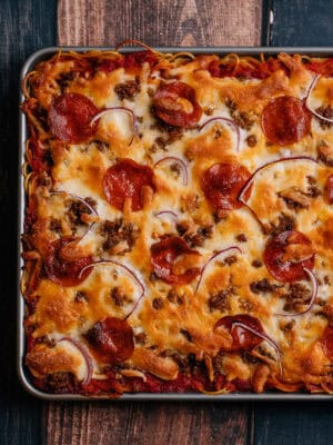 Pizza Spaghetti Bake - The Recipe Life