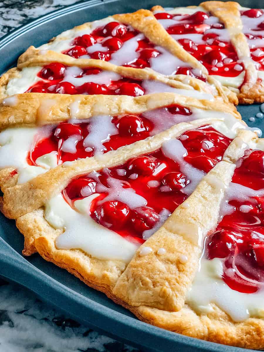 Cherry Cream Cheese Crescent Ring - The Recipe Life