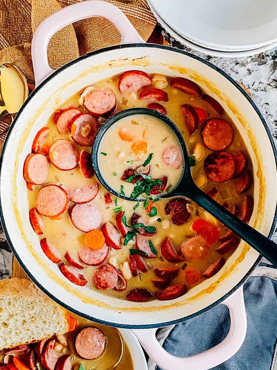 Creamy Kielbasa and Bean Soup - The Recipe Life