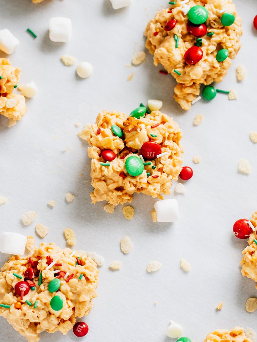 No-Bake Christmas Crunch Cookies - The Recipe Life
