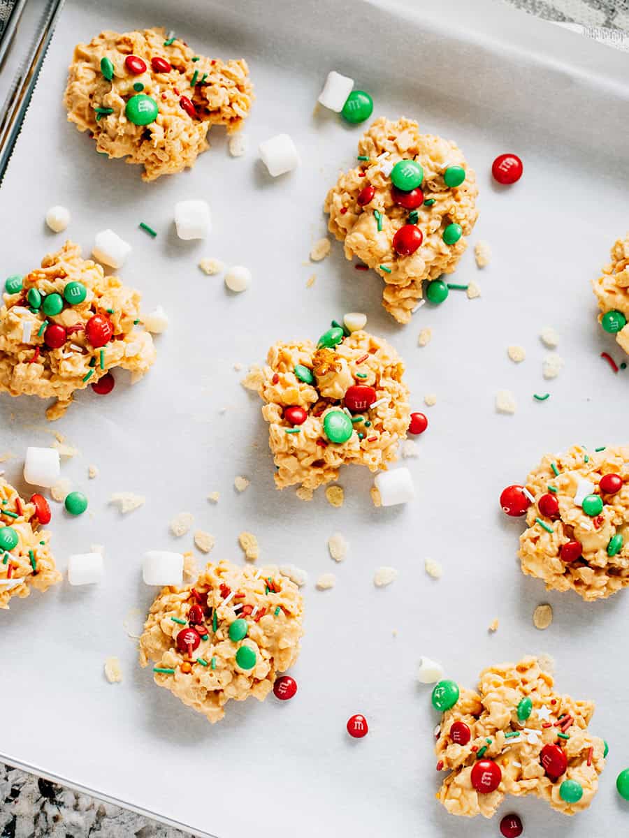 No-Bake Christmas Crunch Cookies - The Recipe Life